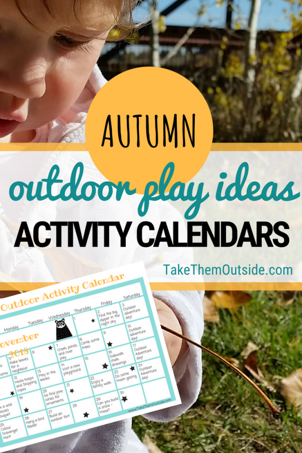 Fall activities for kids | activity calendars ⋆ Take Them Outside
