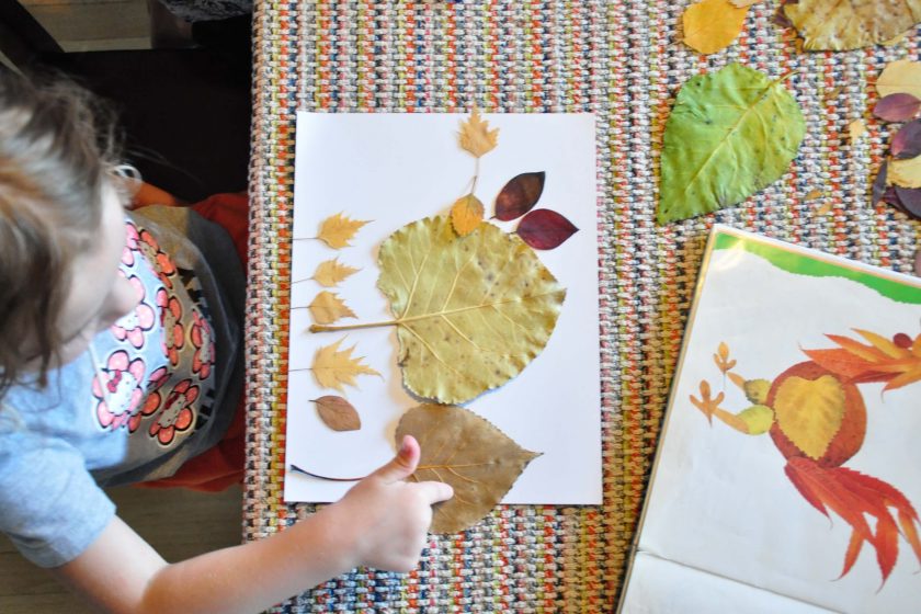 Finding inspiration for simple leaf art with kids ⋆ Take Them Outside