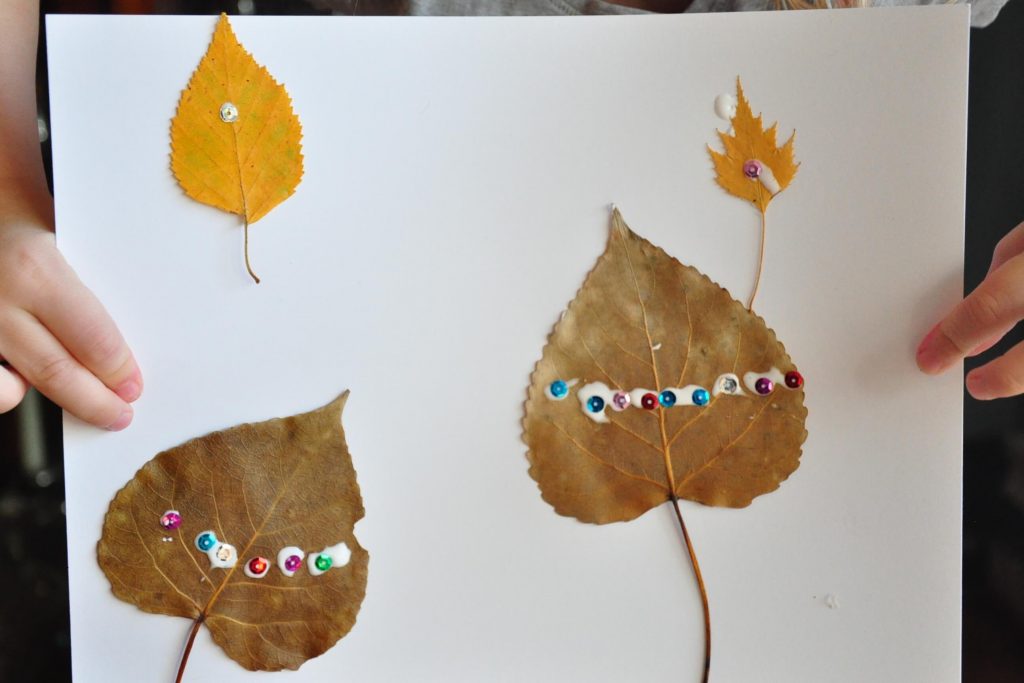 Finding inspiration for simple leaf art with kids ⋆ Take Them Outside