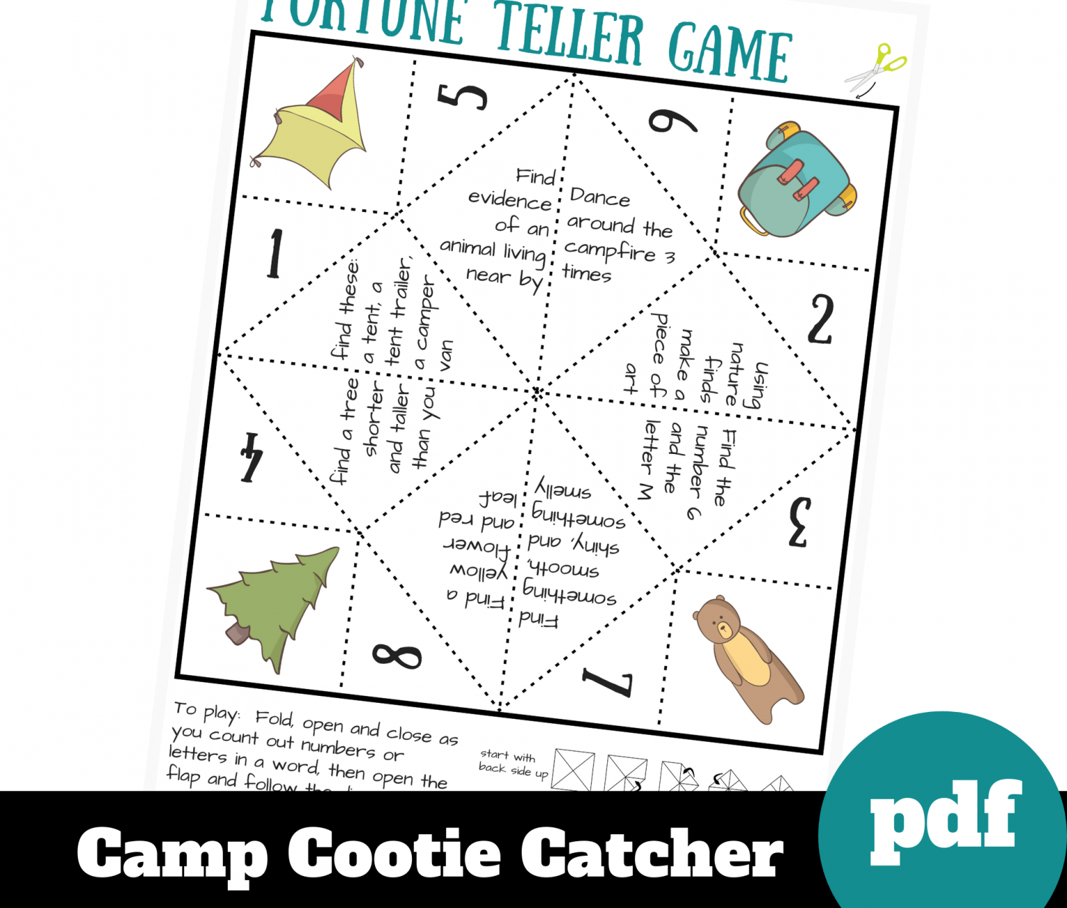 15 free printable camping activity sheets (the best we could find!) ⋆ ...