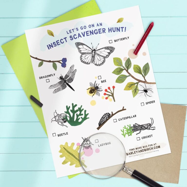 32 Outdoor and backyard scavenger hunts ⋆ Take Them Outside