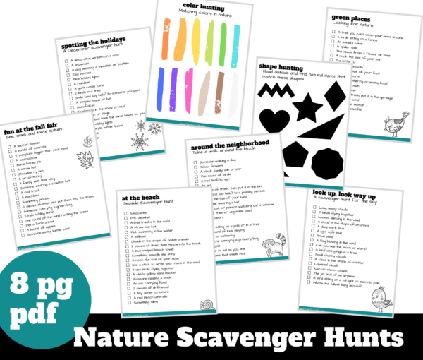 32 Outdoor and backyard scavenger hunts ⋆ Take Them Outside